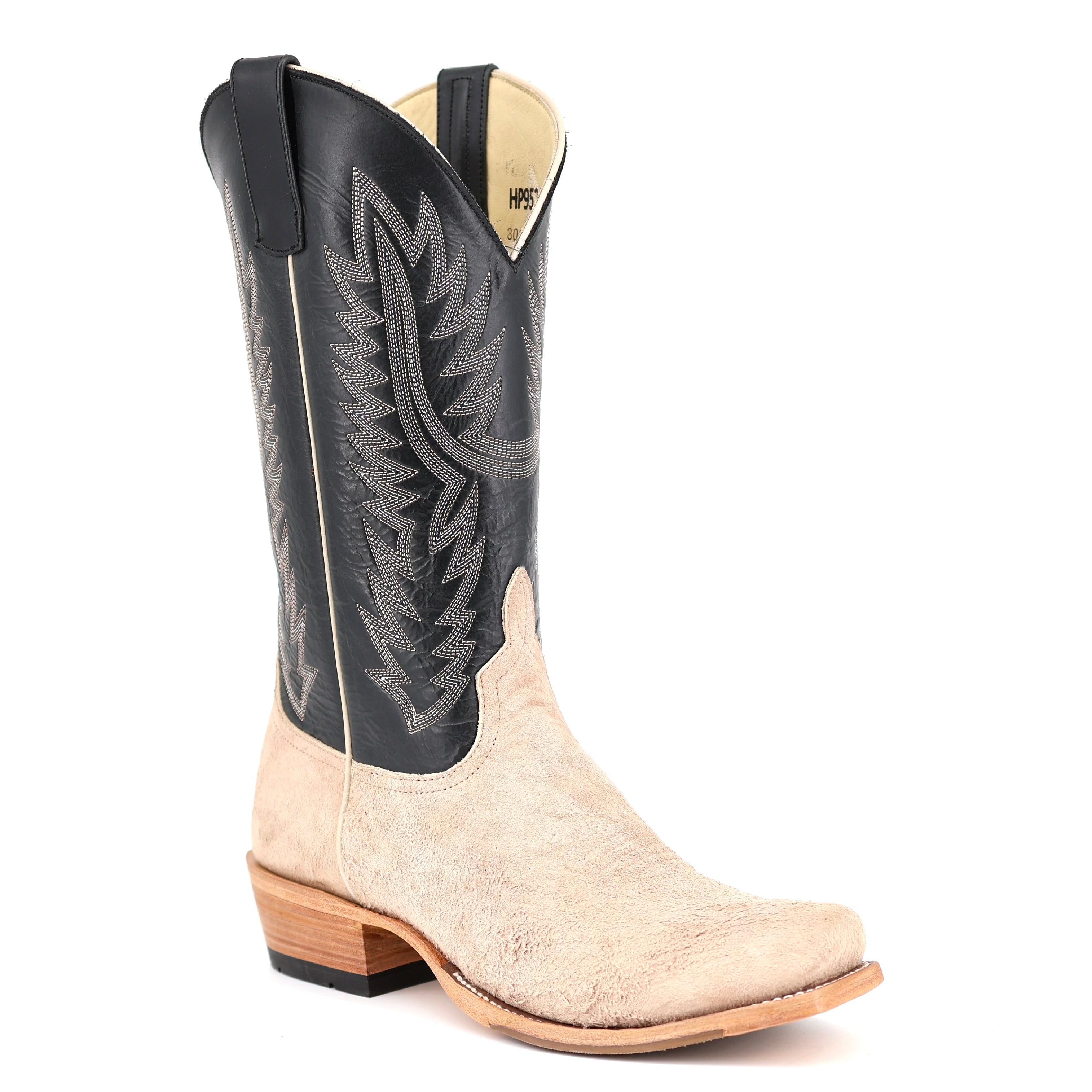 Horse Power Tan Ostrich Roughout Cutter Toe Western Boots – Circle A ...