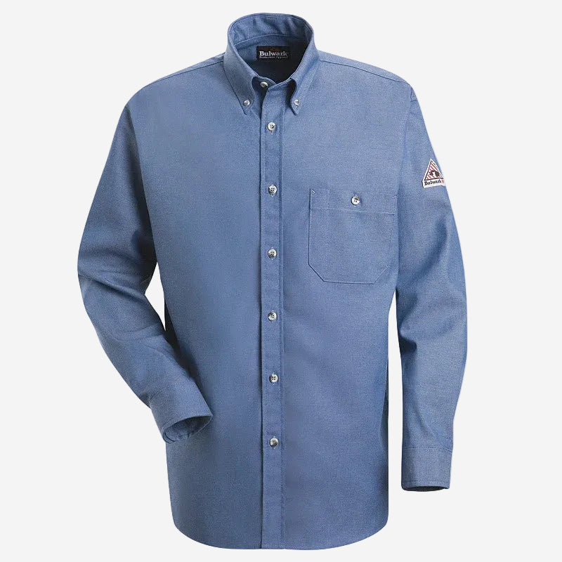 Bulwark SEG2LD Dress Shirt Excel- FR 7oz Denim – Circle A Western and Work